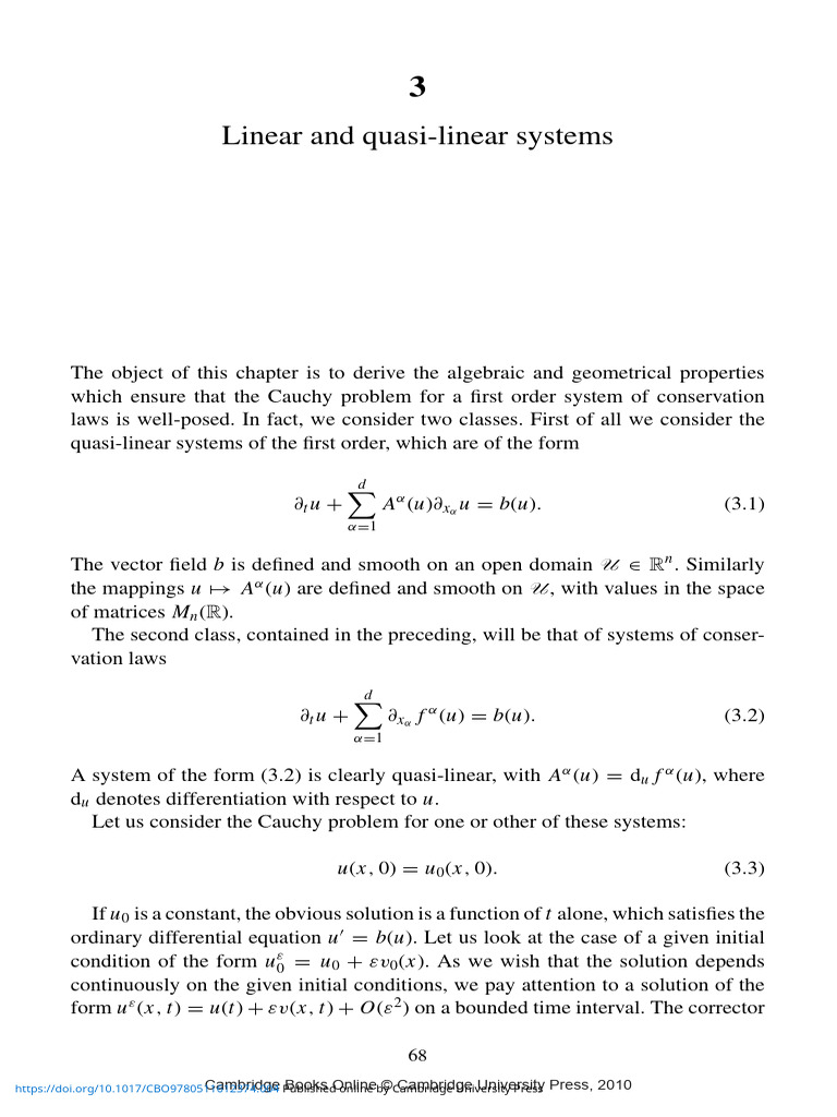Linear and Quasi Linear Systems | PDF | Eigenvalues And Eigenvectors ...