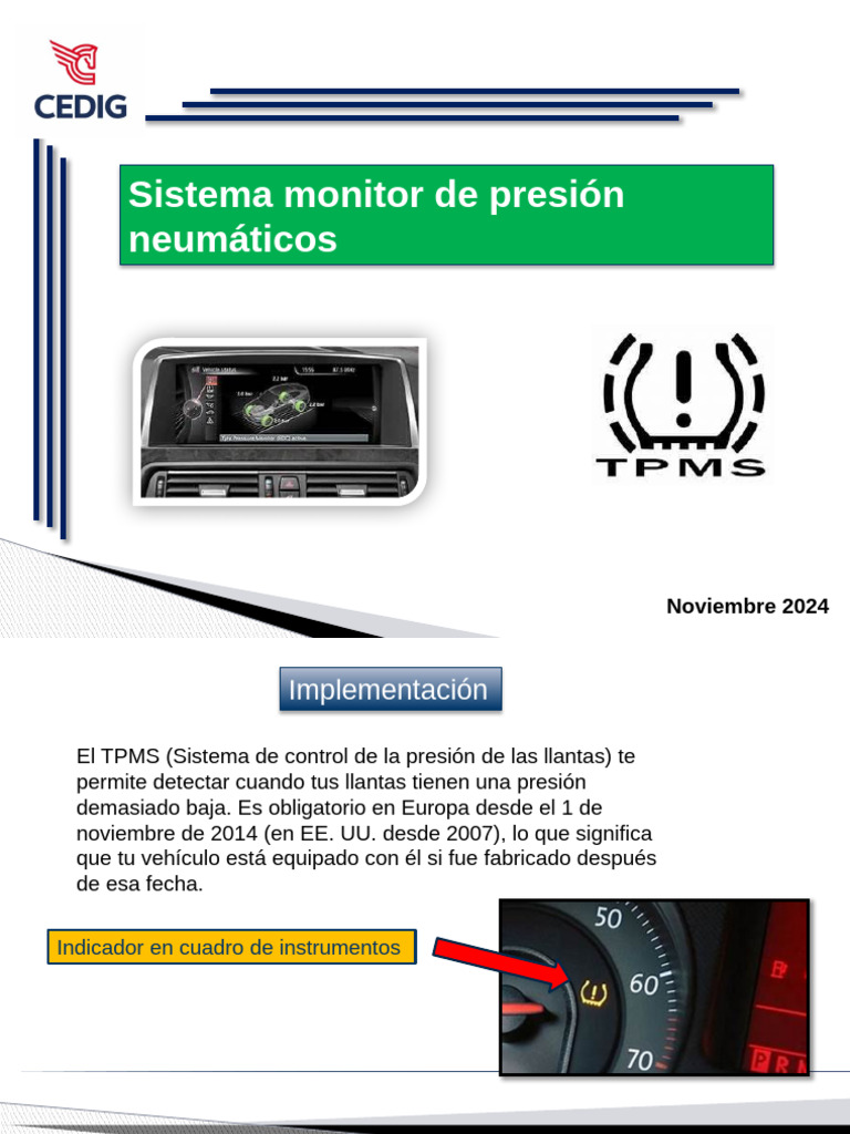 TPMS Actualizado | PDF | Sistema de freno antibloqueo | Neumático