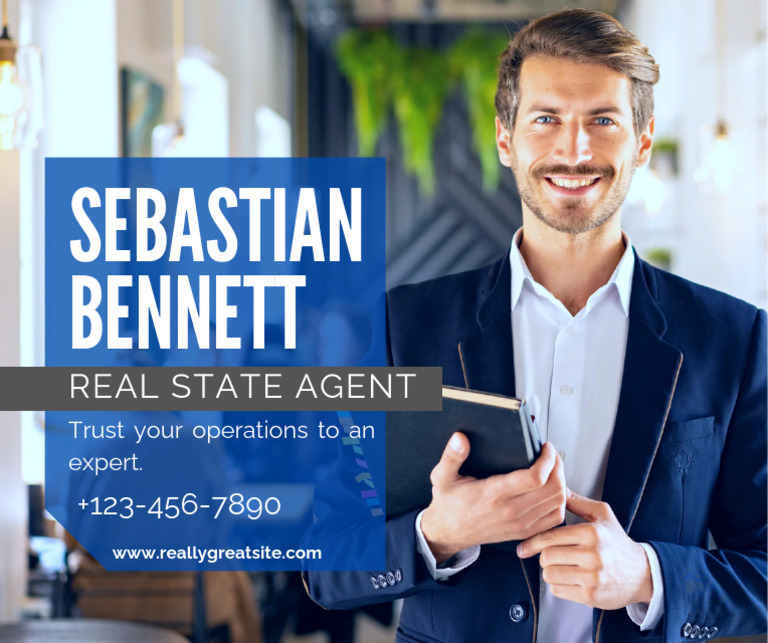 Blue Simple Real State Agent Facebook Post | PDF