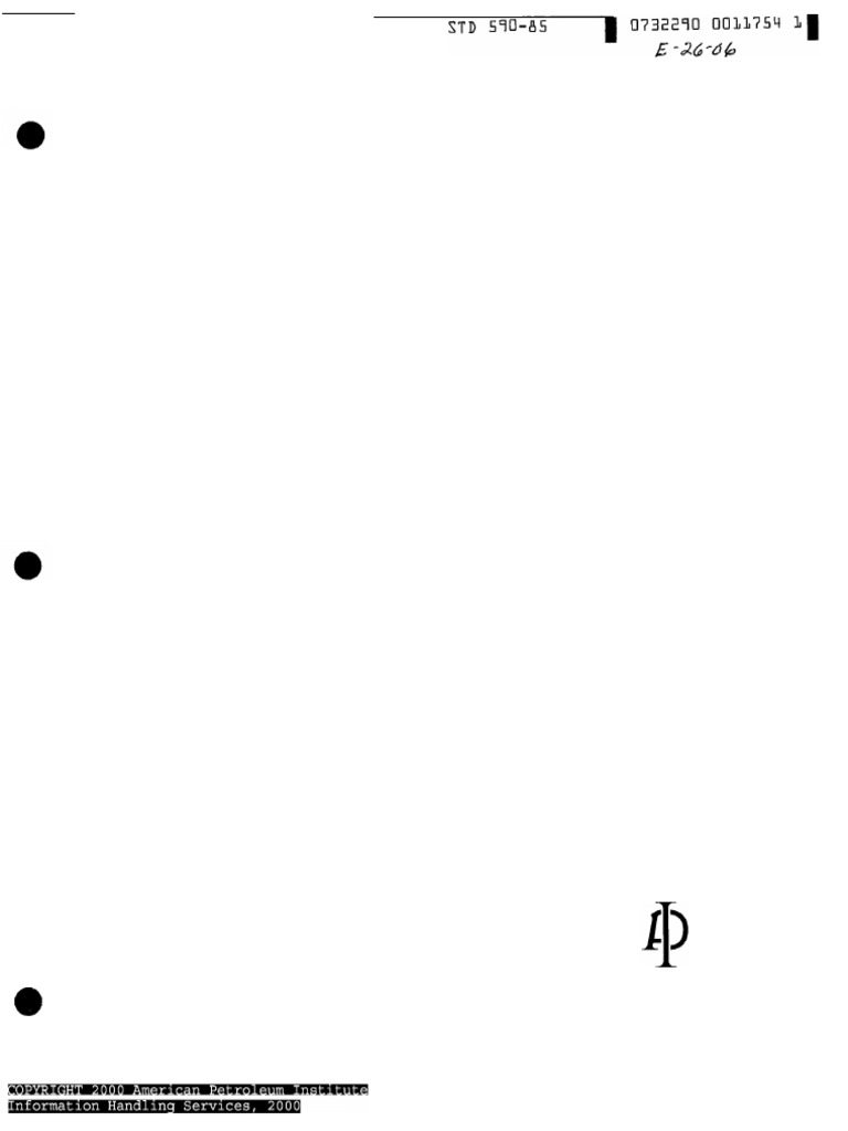 API 590: Steel Line Blanks Standard | PDF | Pipe (Fluid Conveyance ...