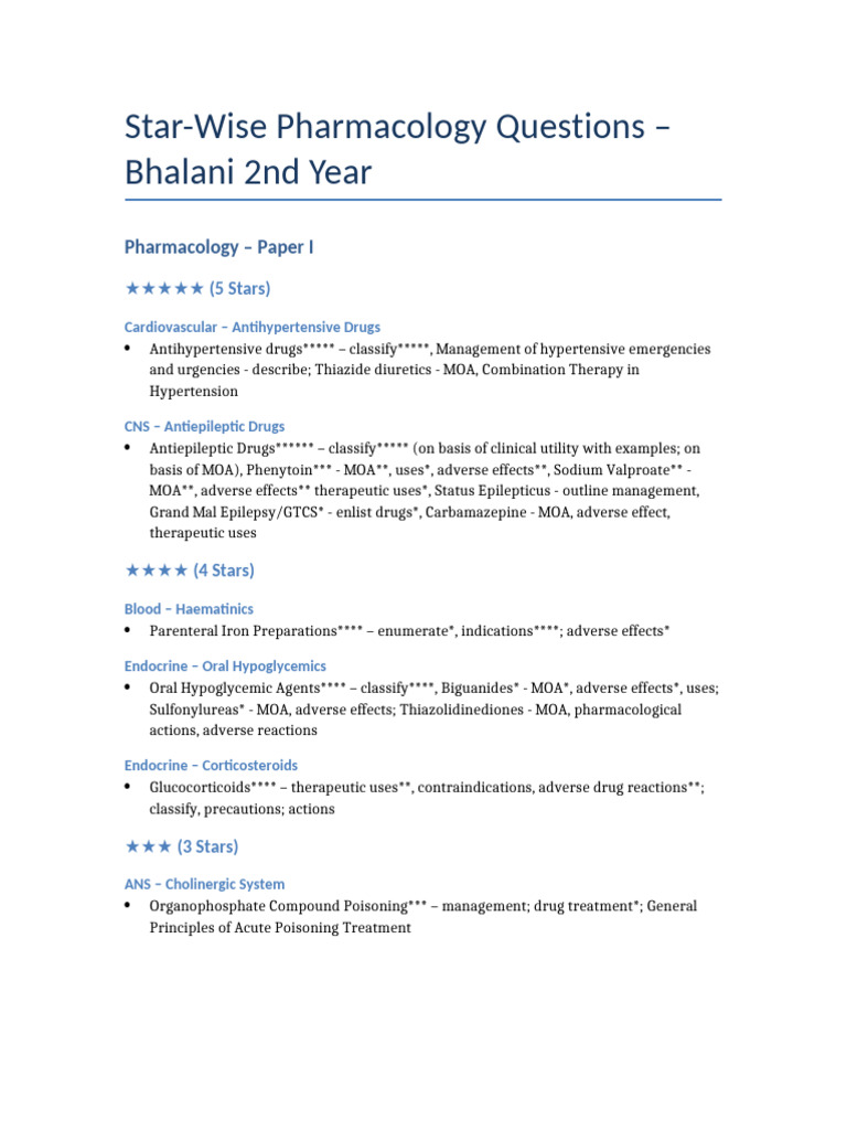 StarWise Pharmacology Bhalani | PDF | Nonsteroidal Anti Inflammatory ...