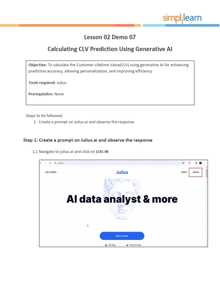 CLV Prediction with Generative AI Guide | PDF