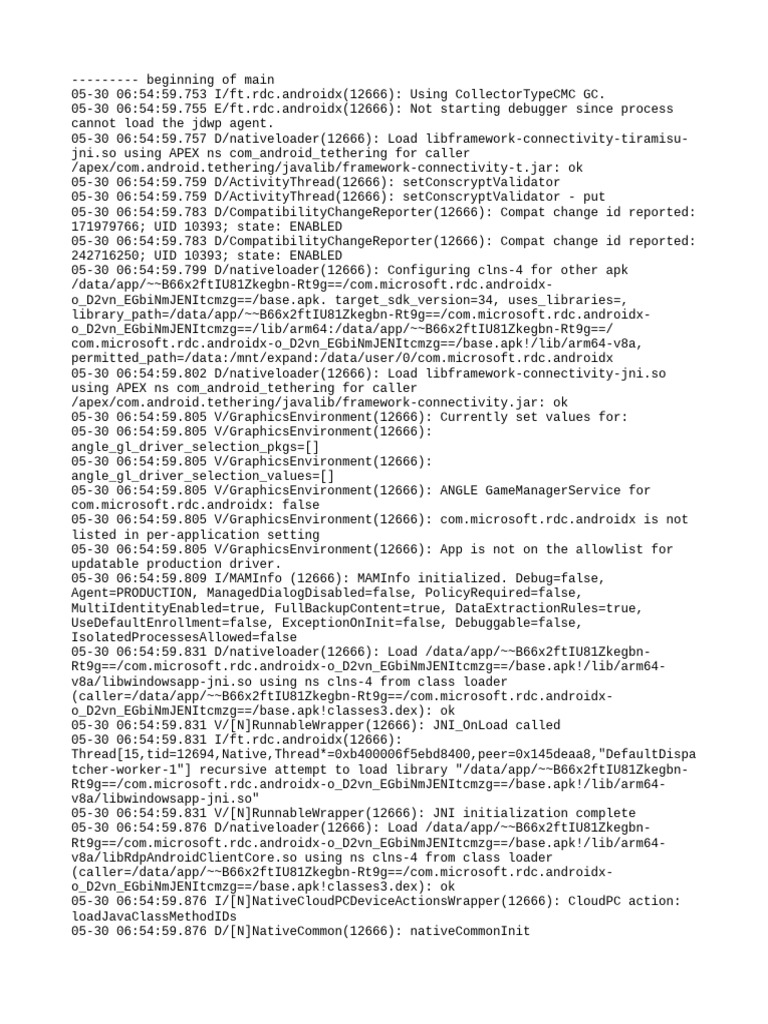 Logcat | PDF | Computing Platforms | Computer Architecture