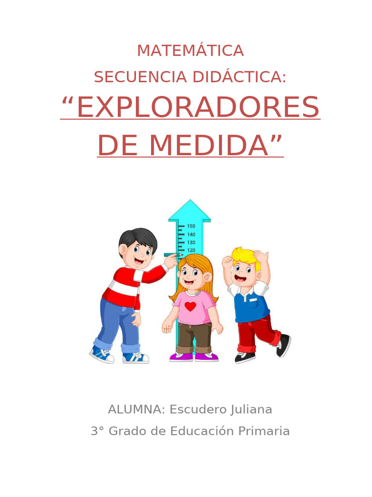 SECUENCIA DIDACTICA Medidas | PDF | Medición | Longitud