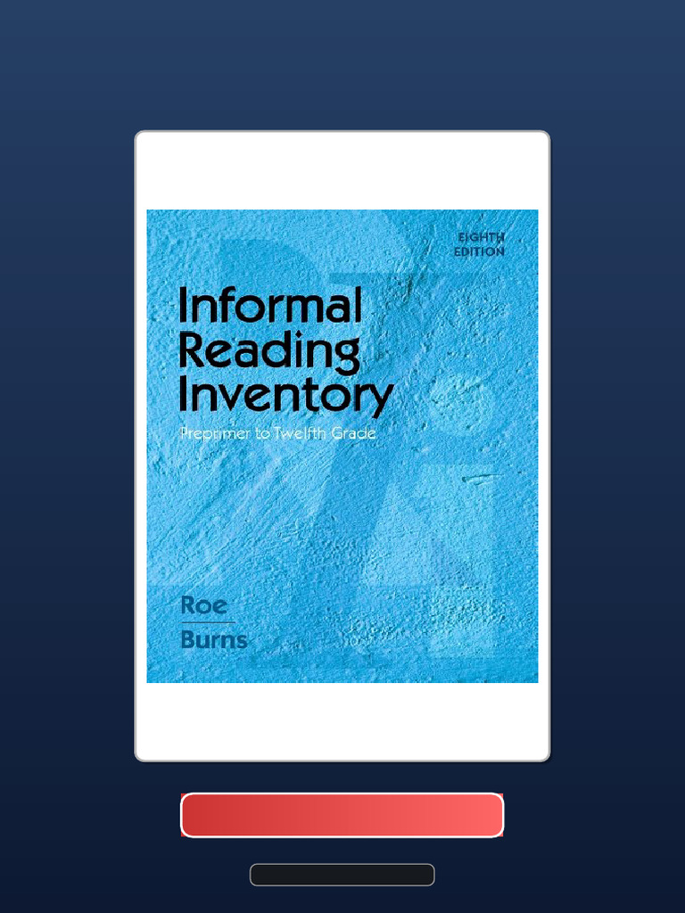 Get Test Bank For Informal Reading Inventory Preprimer To Twelfth Grade ...