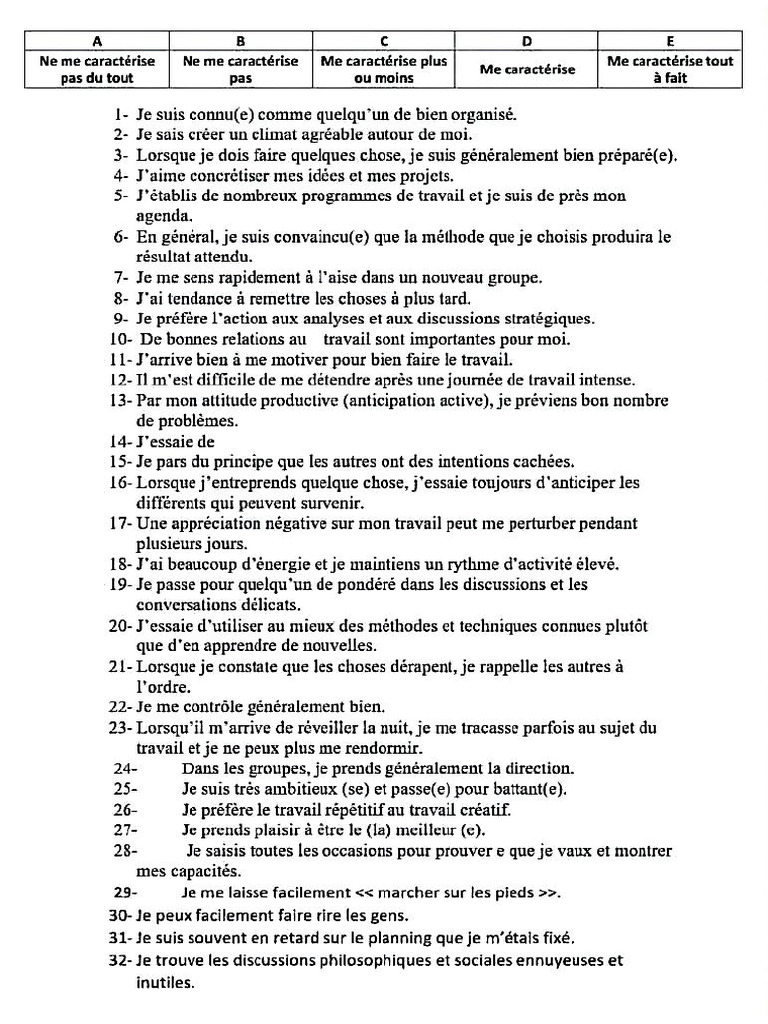 Prepa Test Psychotechnique Cafop 2025 by Tehua | PDF