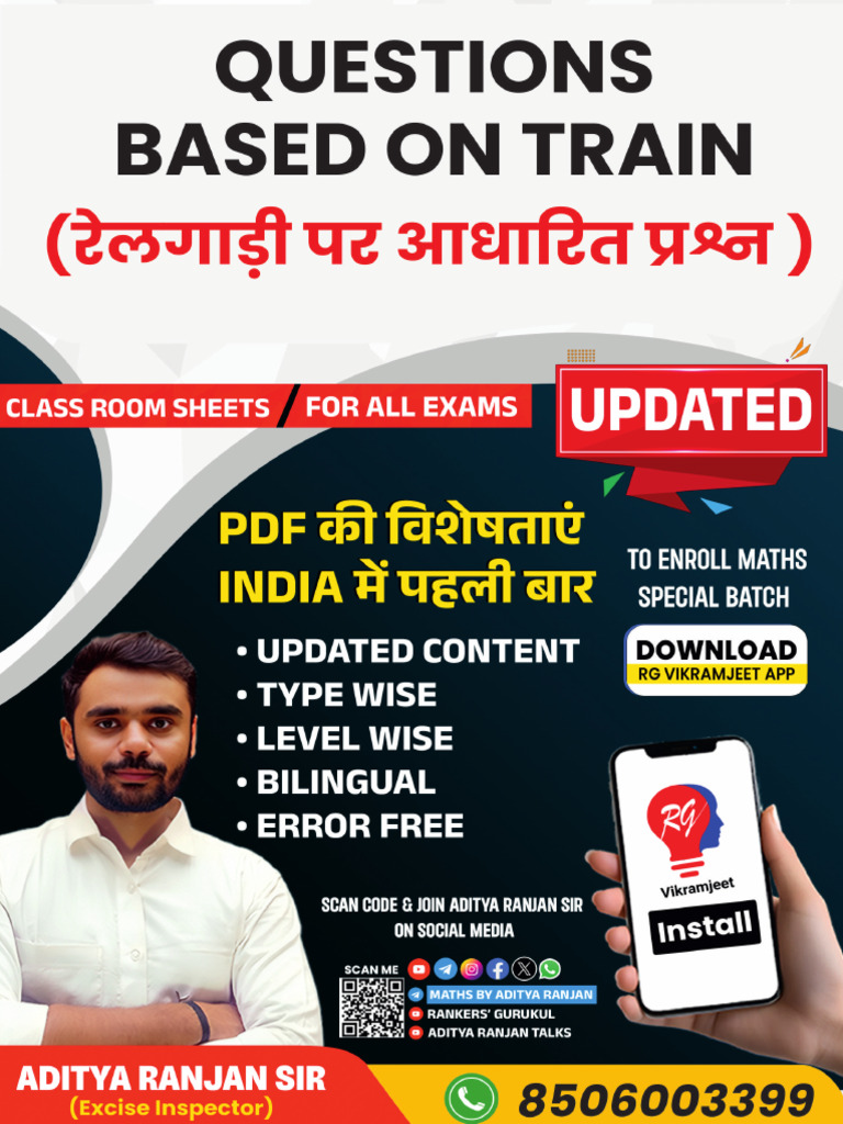 Train Speed and Length Calculations | PDF | Motion (Physics) | Temporal ...
