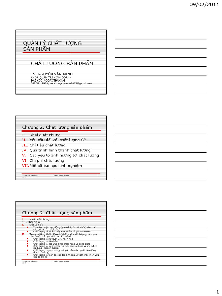 Quan Tri Chat Luong Nguyen Van Minh Quality Management 2 (Cuuduongthancong - Com) | PDF