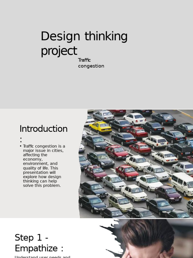 Design Thinking for Traffic Solutions | PDF