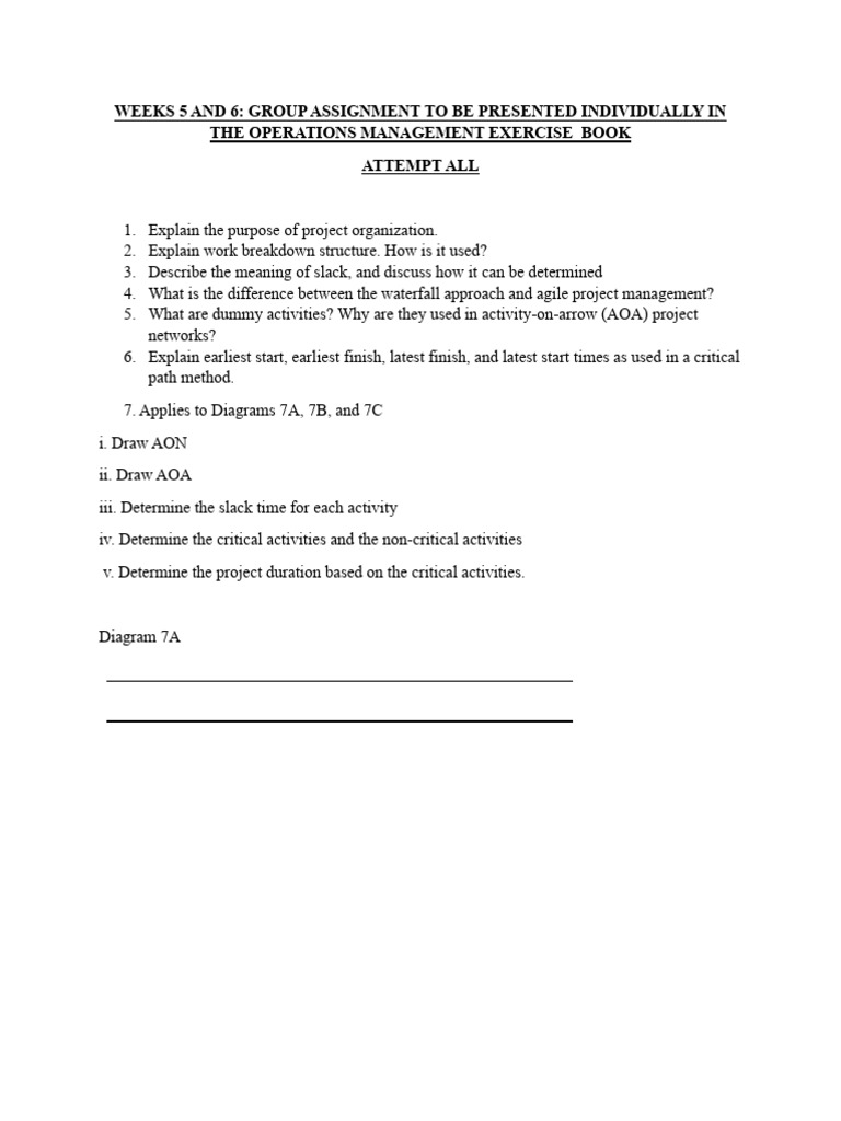 Weeks 5 and 6 Project Management Assignments | PDF | Chess | Chess Theory