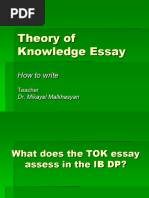 May 2026 TOK Essay Titles | PDF