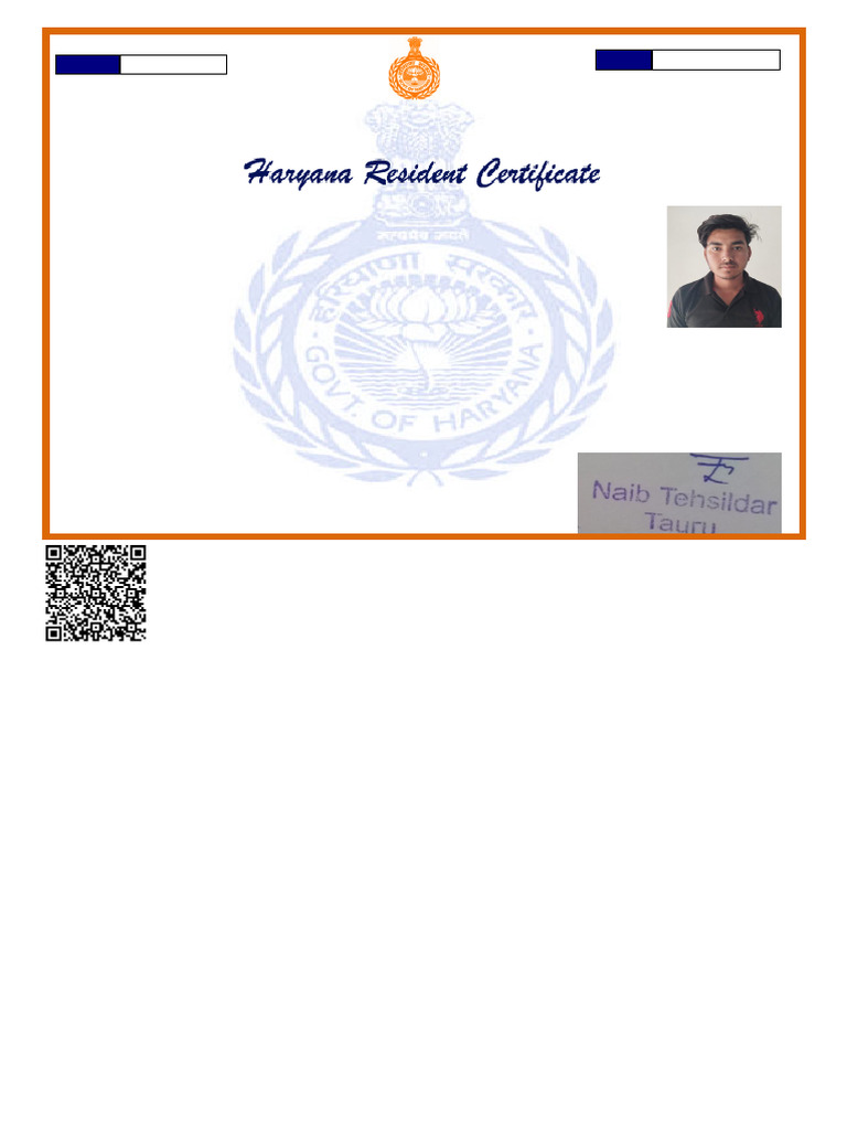 Haryana Resident | PDF