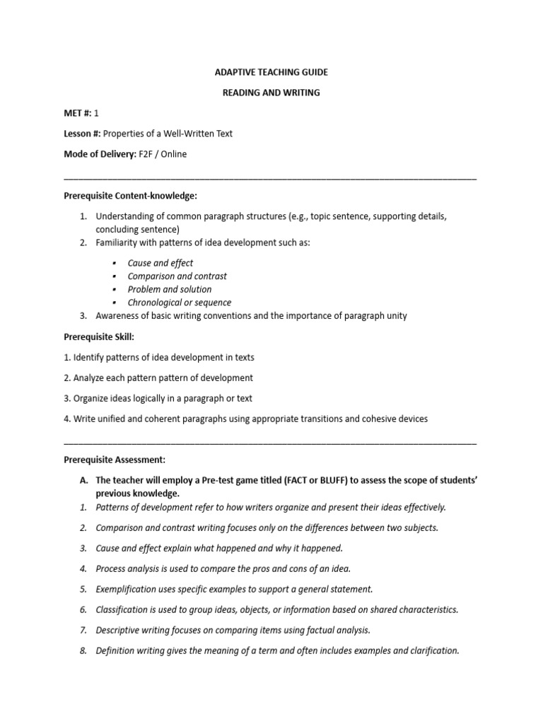 Atg - Reading and Writing - Revised | PDF | Punctuation | Editing