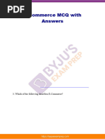 E Commerce MCQ With Answer PDF | PDF | E Commerce | Marketing