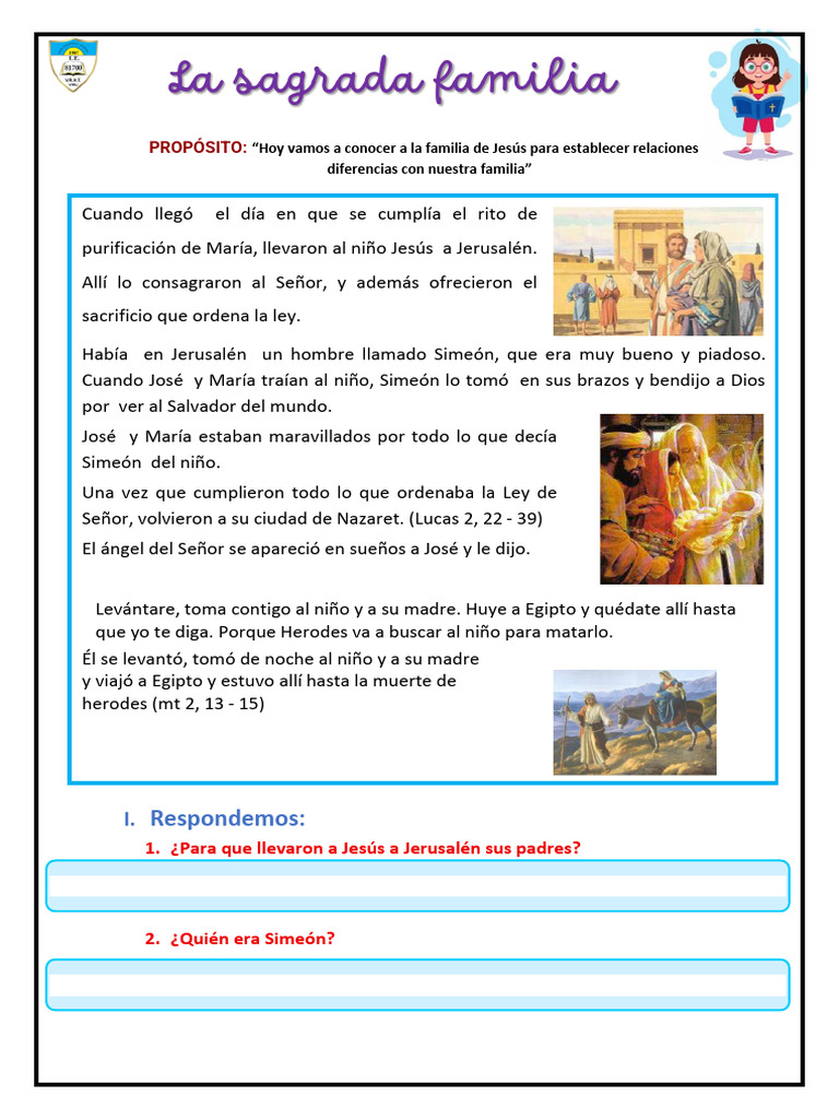 Ficha Religión - 3er Grado | PDF