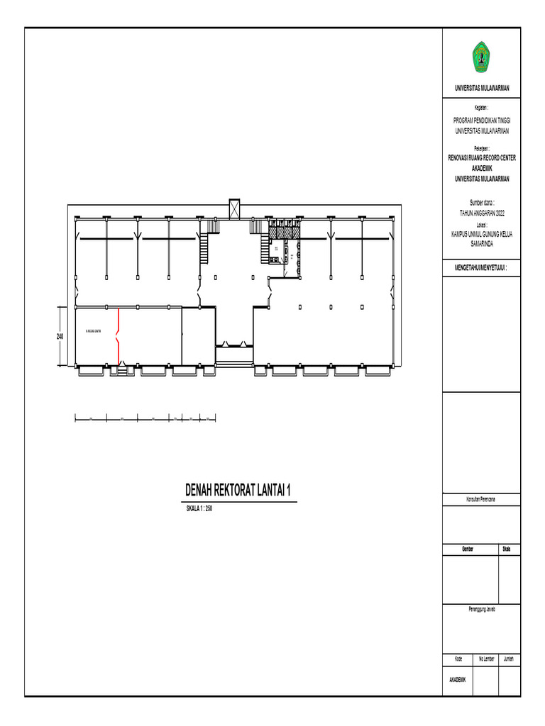 Renovasi Ruang Record Center Unmul | PDF