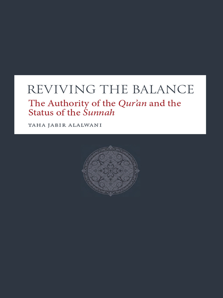2011 Taha Jabir Al Alwani. Reviving The Balance The Authority of The ...