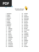 Grade 3 Spelling Bee Word List | PDF