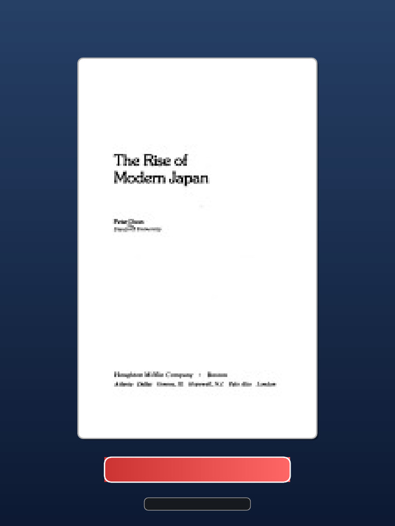 The Rise of Modern Japan Full Download | PDF | Multiple Choice ...