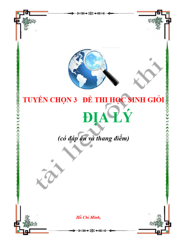 Xemtailieu Tuyen Chon 30 de Thi Hoc Sinh Gioi Mon Dia Ly Lop 12 Co Dap ...