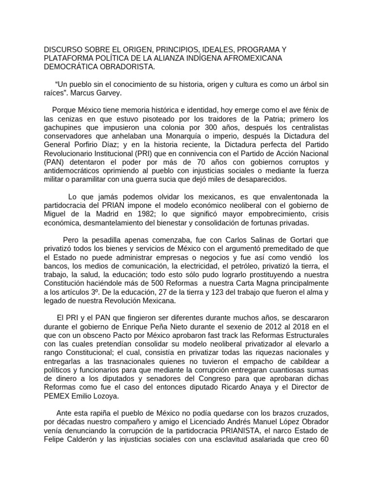 Discurso Sobre El Origen | PDF | México | Gobierno