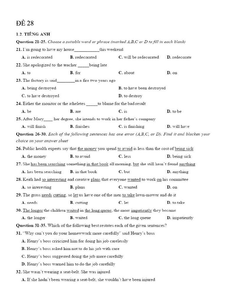 600 Bai Tap Mon Tieng Anh On Thi Danh Gia Nang Luc DHQG TP HCM Phan ...