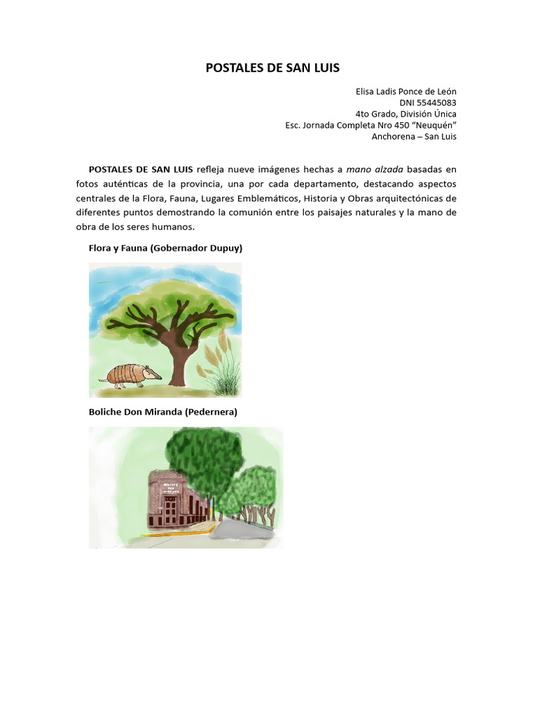 Descripción de Postales de San Luis | PDF