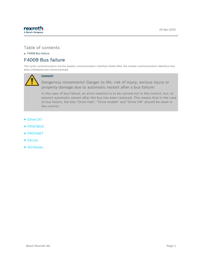 F4009 Bus Failure | PDF