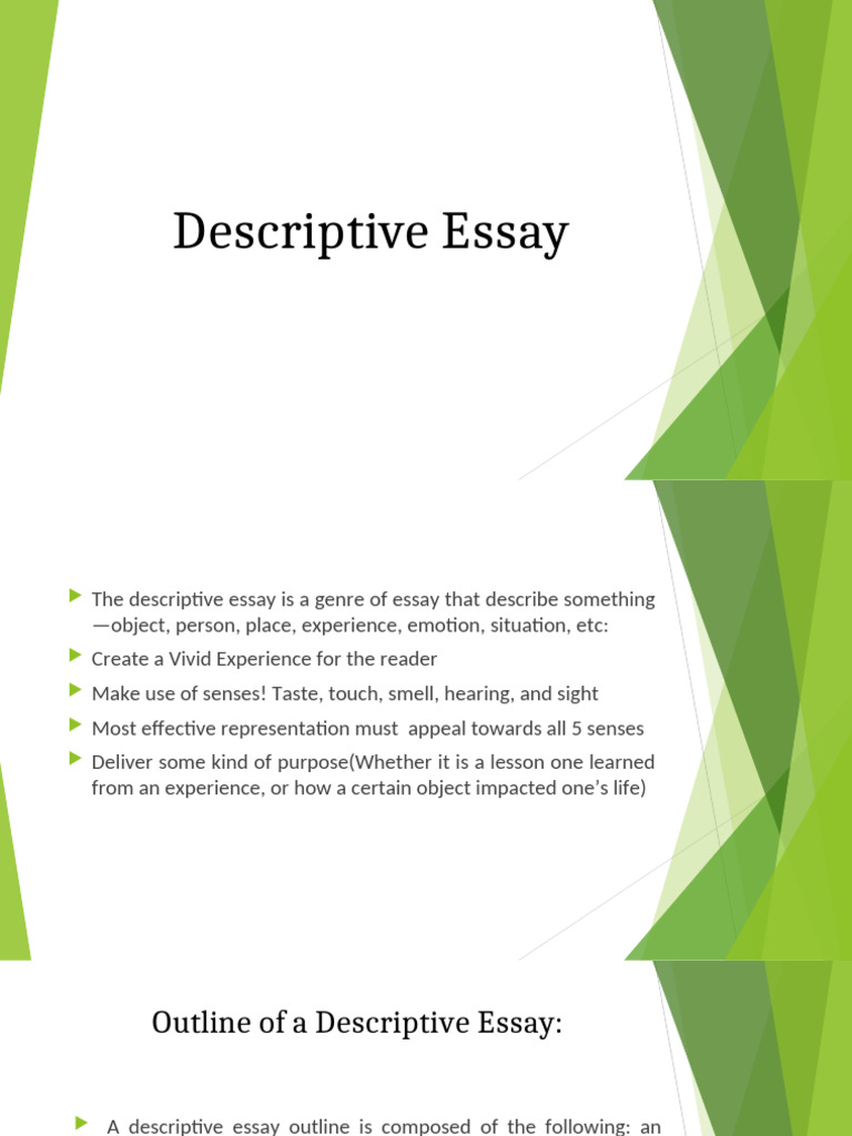Slide On Descriptive Essay | PDF | Essays | Experience