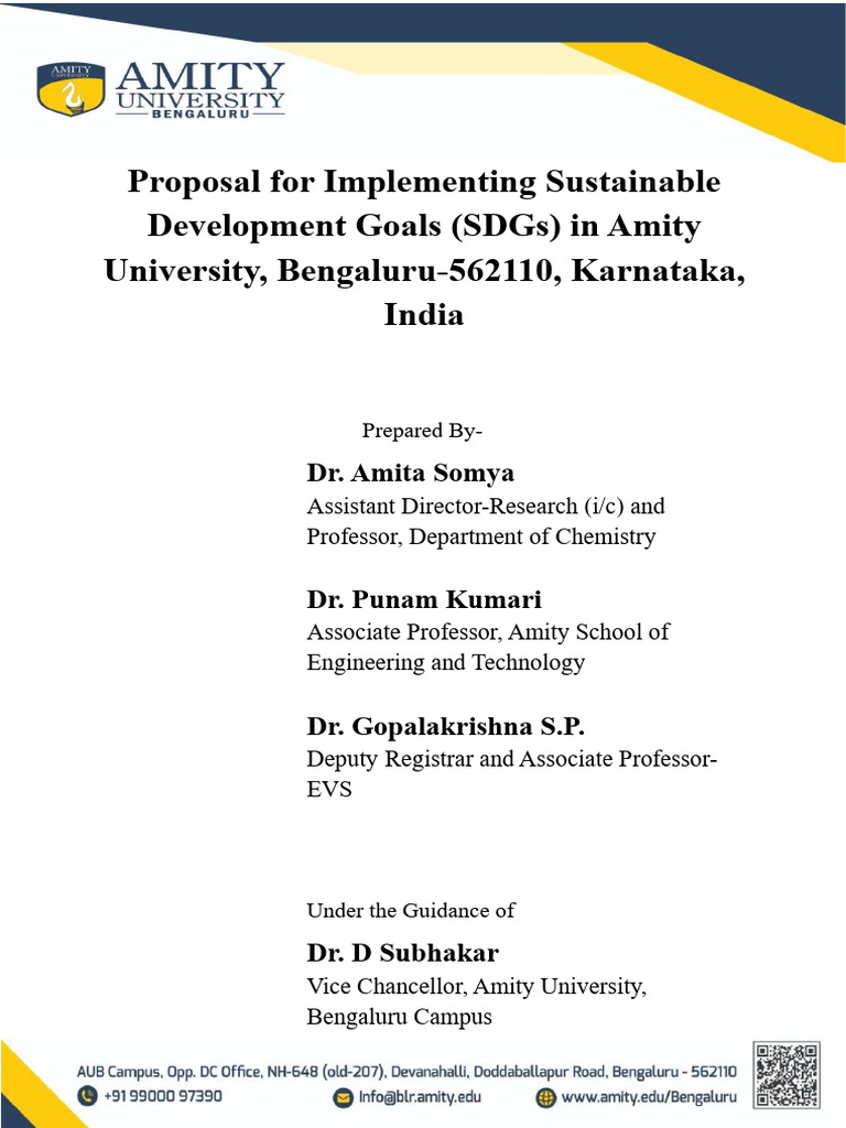 Proposal of SDGs Implementation at AUB | PDF | Biogas | Sustainability
