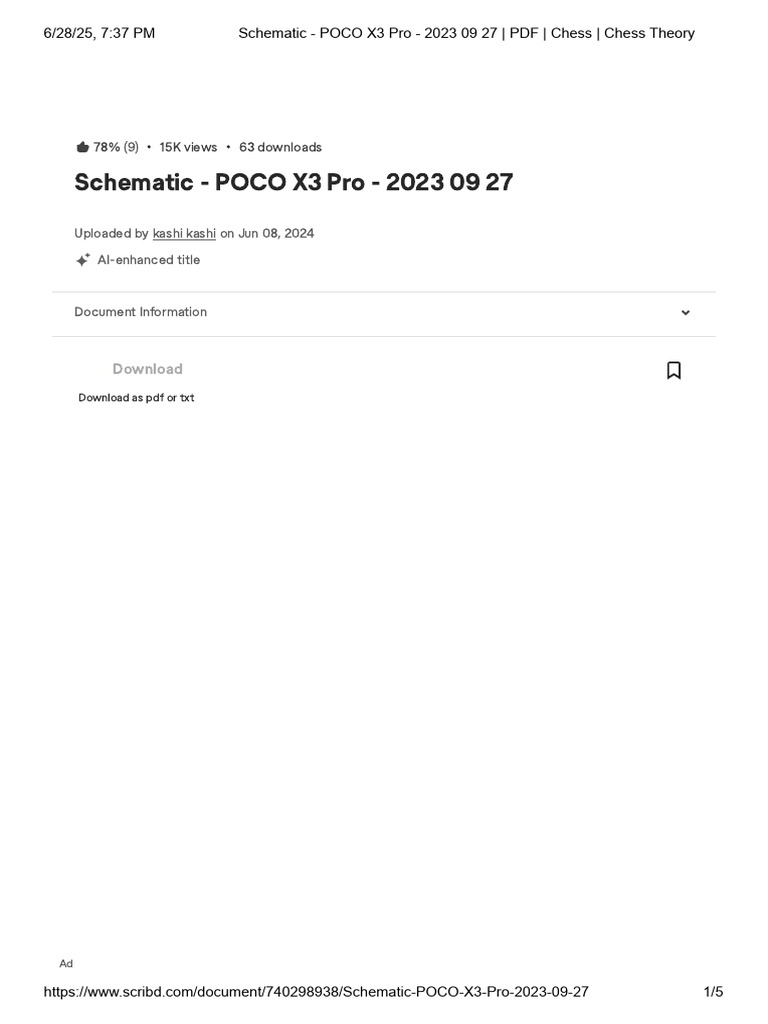 POCO X3 Pro Schematic Diagram PDF | PDF