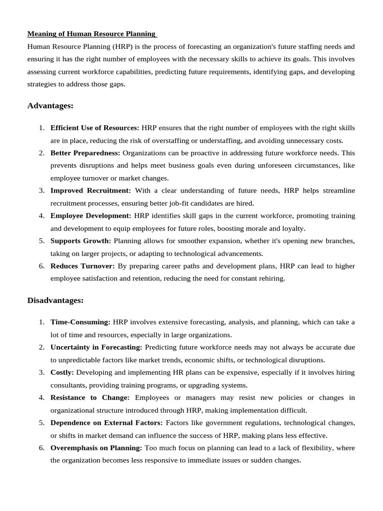 Understanding HRP in Healthcare | PDF | Health Care | Human Resources