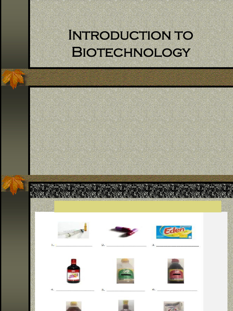 Introduction To Biotechnology V 2 | PDF | Biotechnology | Genetic ...