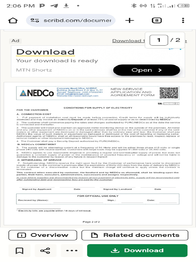 Nedco 1 | PDF
