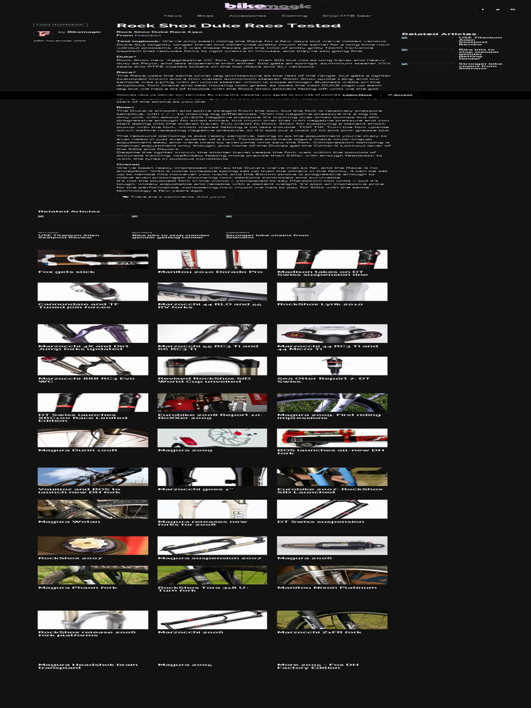 Rock Shox Duke Race Tested - Bike Magic | PDF