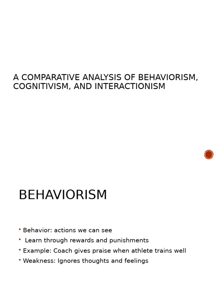 Comparative Analysis Learning Theories Presentation | PDF
