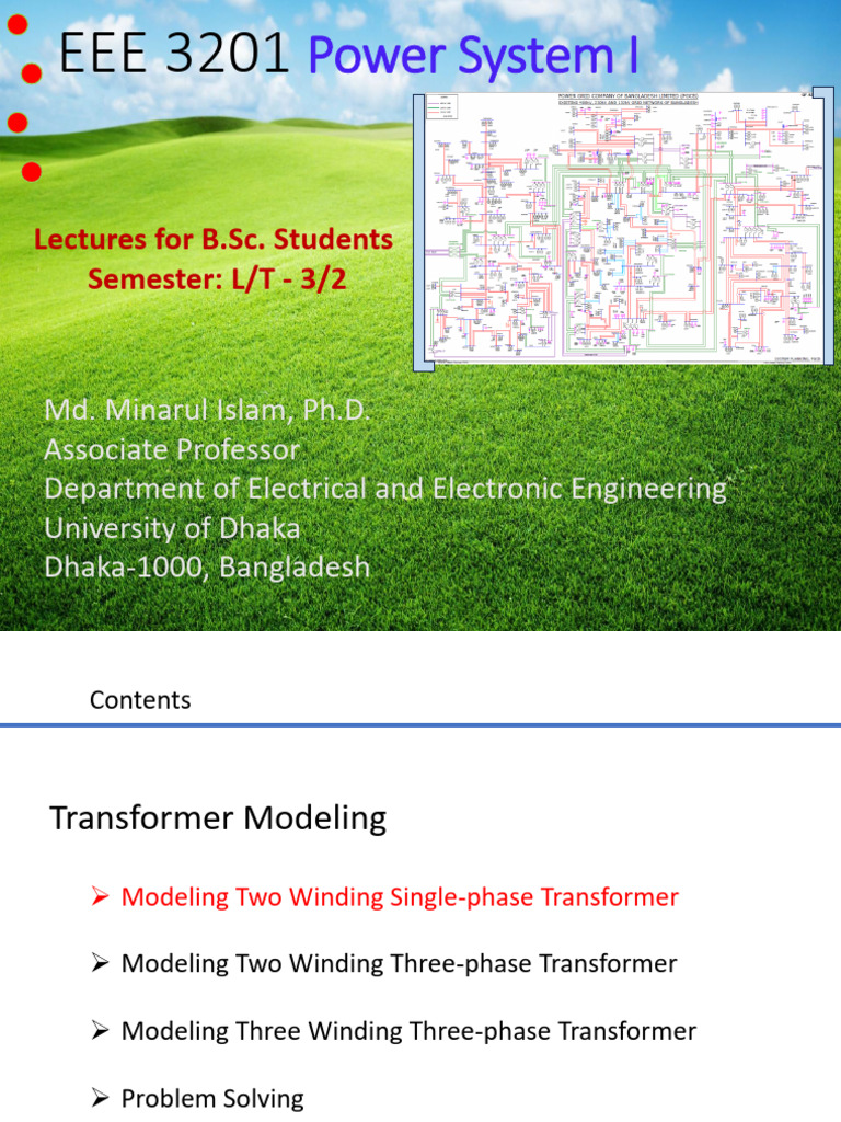Lecture 6 Transformer Modeling | PDF | Transformer | Electrical Impedance