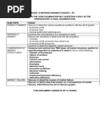 Economics Paper 2 Grade 12 Essays | PDF | Oligopoly | Profit (Economics)