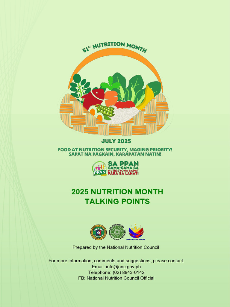 2025 Nutrition Month Theme and Focus | PDF | Food Security | Malnutrition