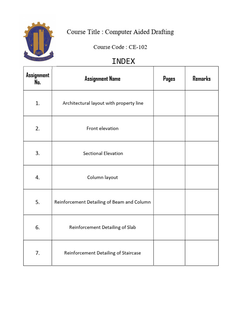 Cad Index | PDF