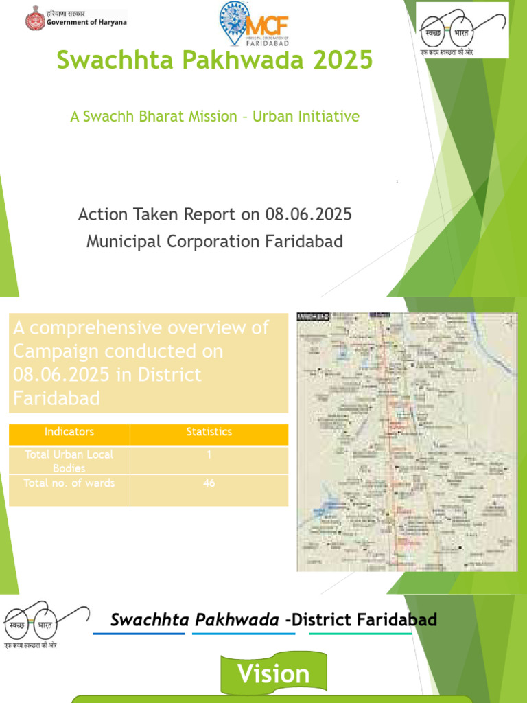Swachhta Pakhwada 8th Day Faridabad | PDF
