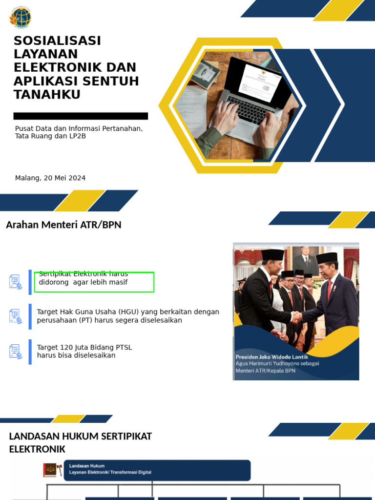 Sosialisasi Layanan Elektronik BPN | PDF