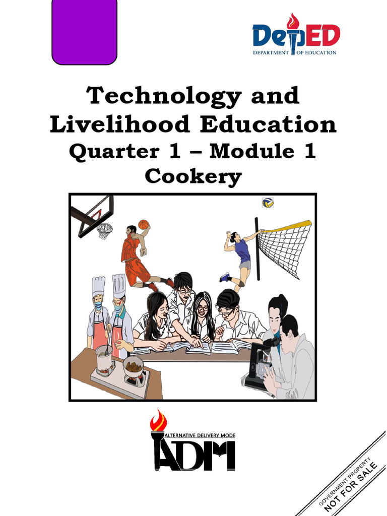 G9 Tle Cookery Q1 M1 Re 2024 1 | PDF | Dishwasher | Disinfectant