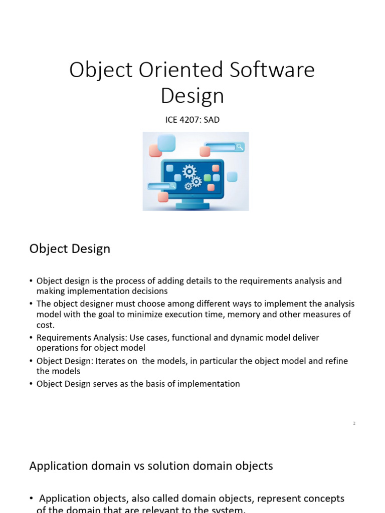 Lecture11 SAD OODesign | PDF | Class (Computer Programming) | Inheritance (Object Oriented ...