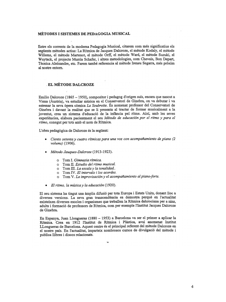 Dalcroze PDF | PDF