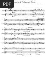 Shostakovich 5 Pieces For 2 Violins and Piano - 01 Violin 1 | PDF | Tempo | Musical Forms