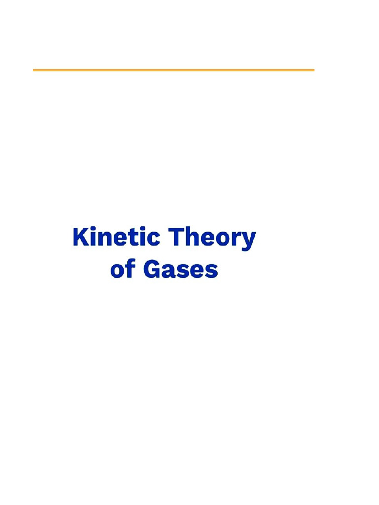 Kinetic Theory of Gases - Unacademy | PDF