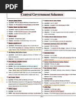 Central Government Schemes Overview 2025 | PDF | Government Of India ...