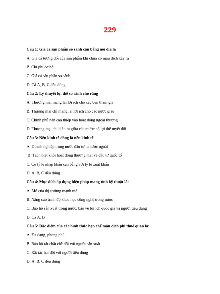 Đề Thi Ktqt 2023 - 2024 Đợt 1 | PDF