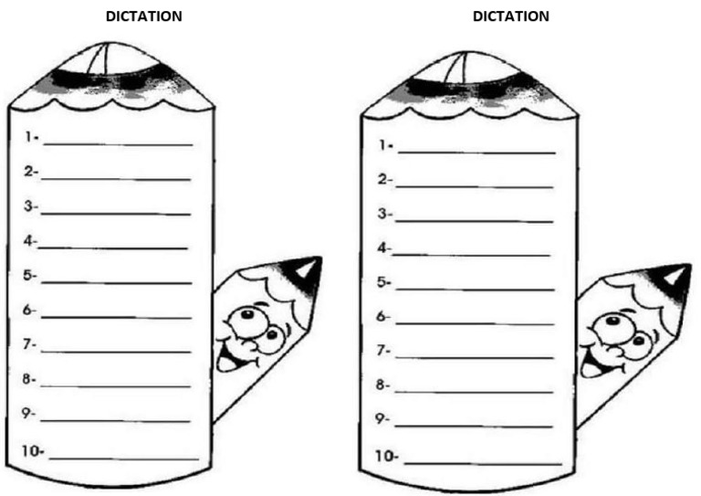 First Dictation ..1er Grade | PDF